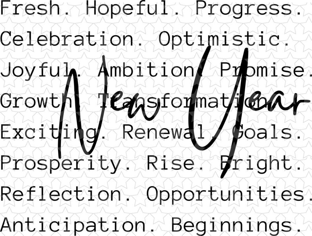 1196354 New Year Word Art - Etsy