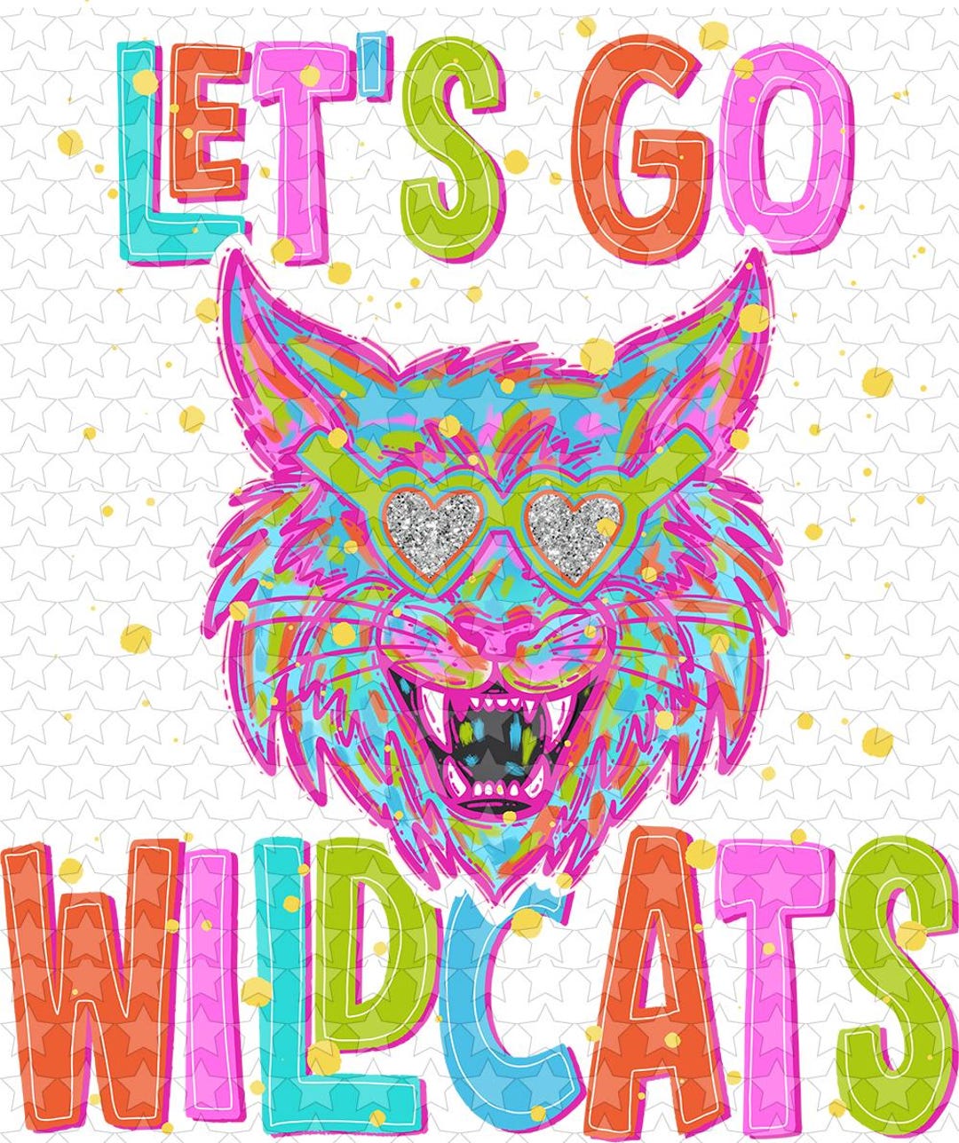 1194685 Neon Lets Go Wildcats - Etsy
