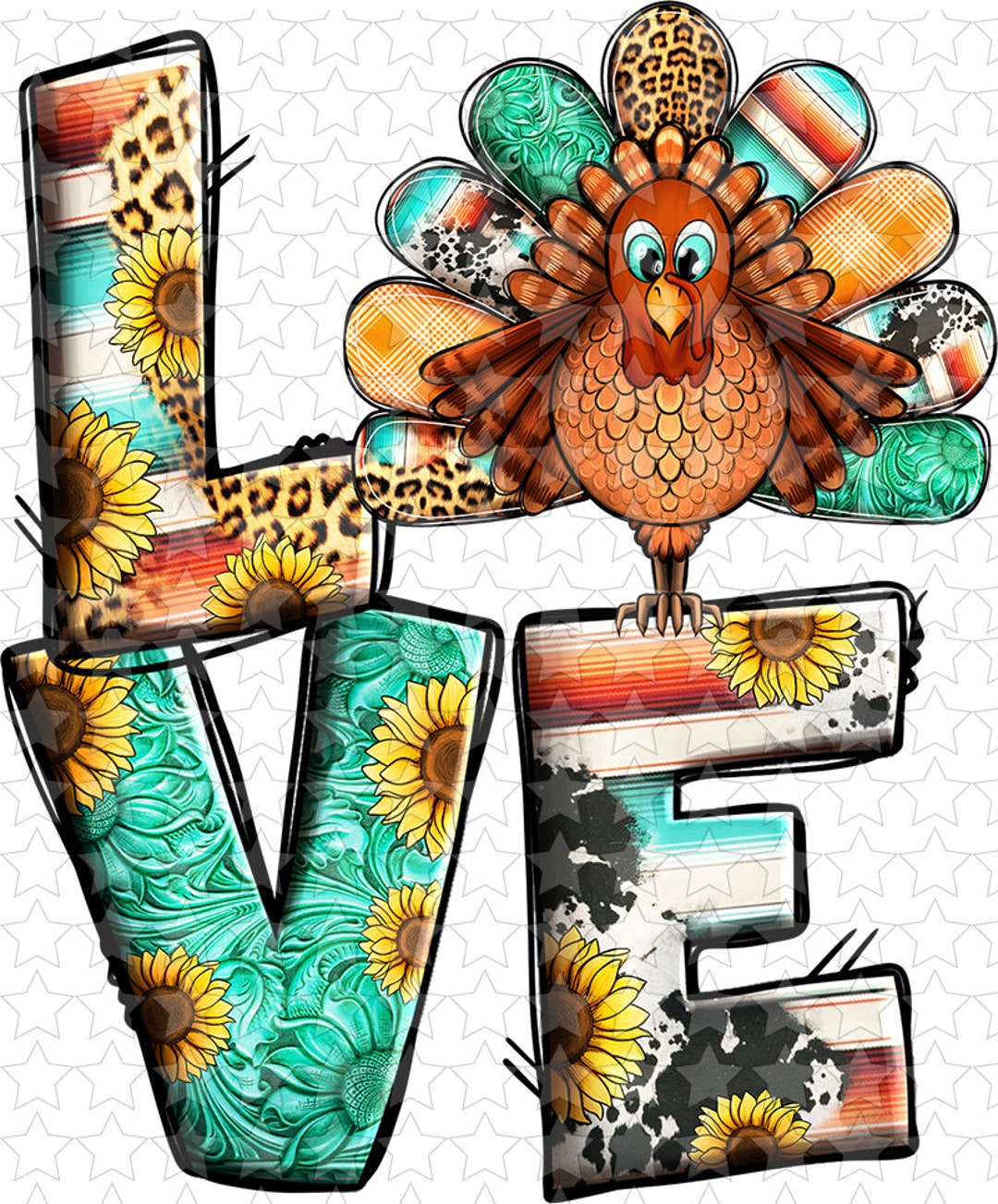 DTF TRANSFER 1123260 Love Thanksgiving - Etsy