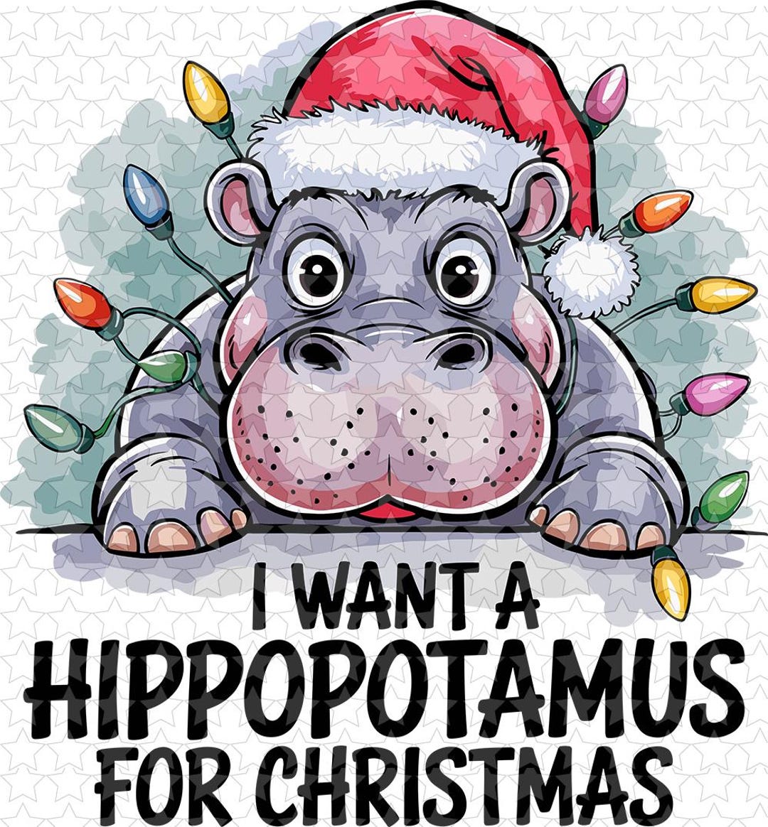 1196479 I Want a Hippopotamus for Christmas - Etsy