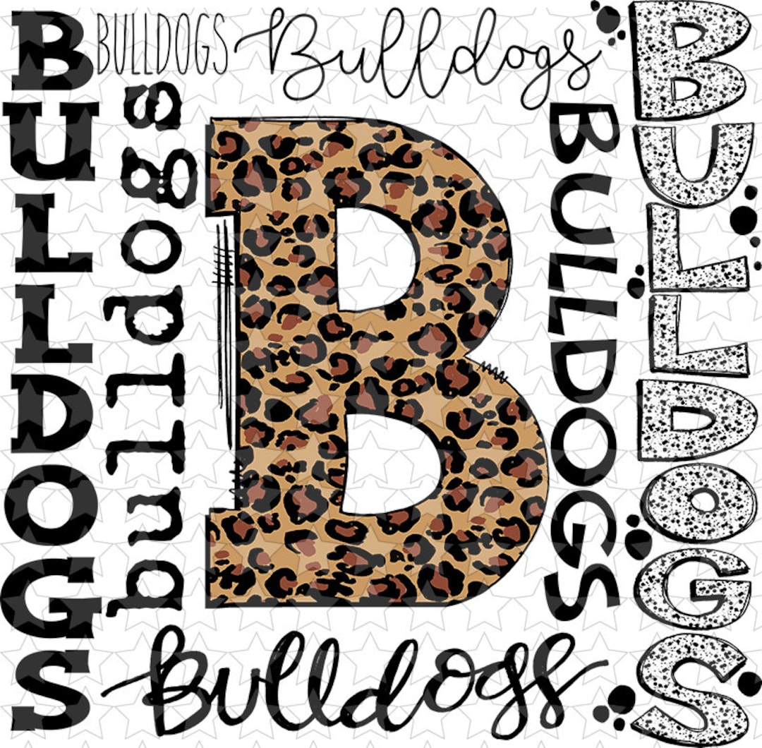 DTF TRANSFER 1122669 Bulldogs Word Collage - Etsy