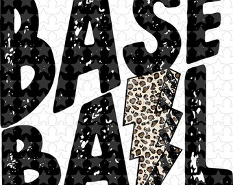 Baseball Lightning Bolt Svg - Etsy