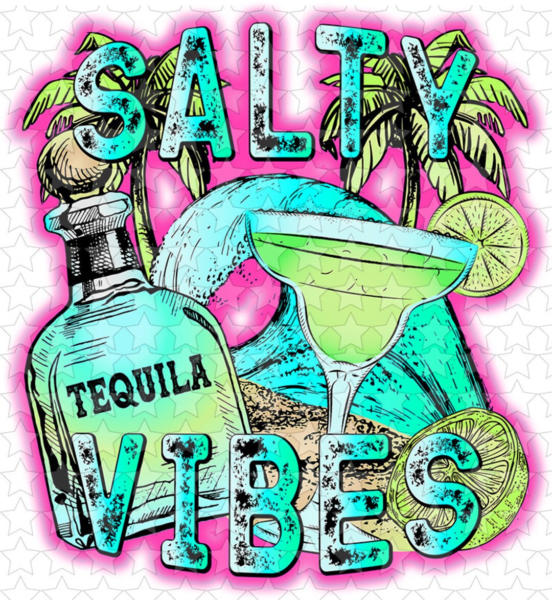 DTF TRANSFER 1126794 Salty Vibes Margarita - Etsy