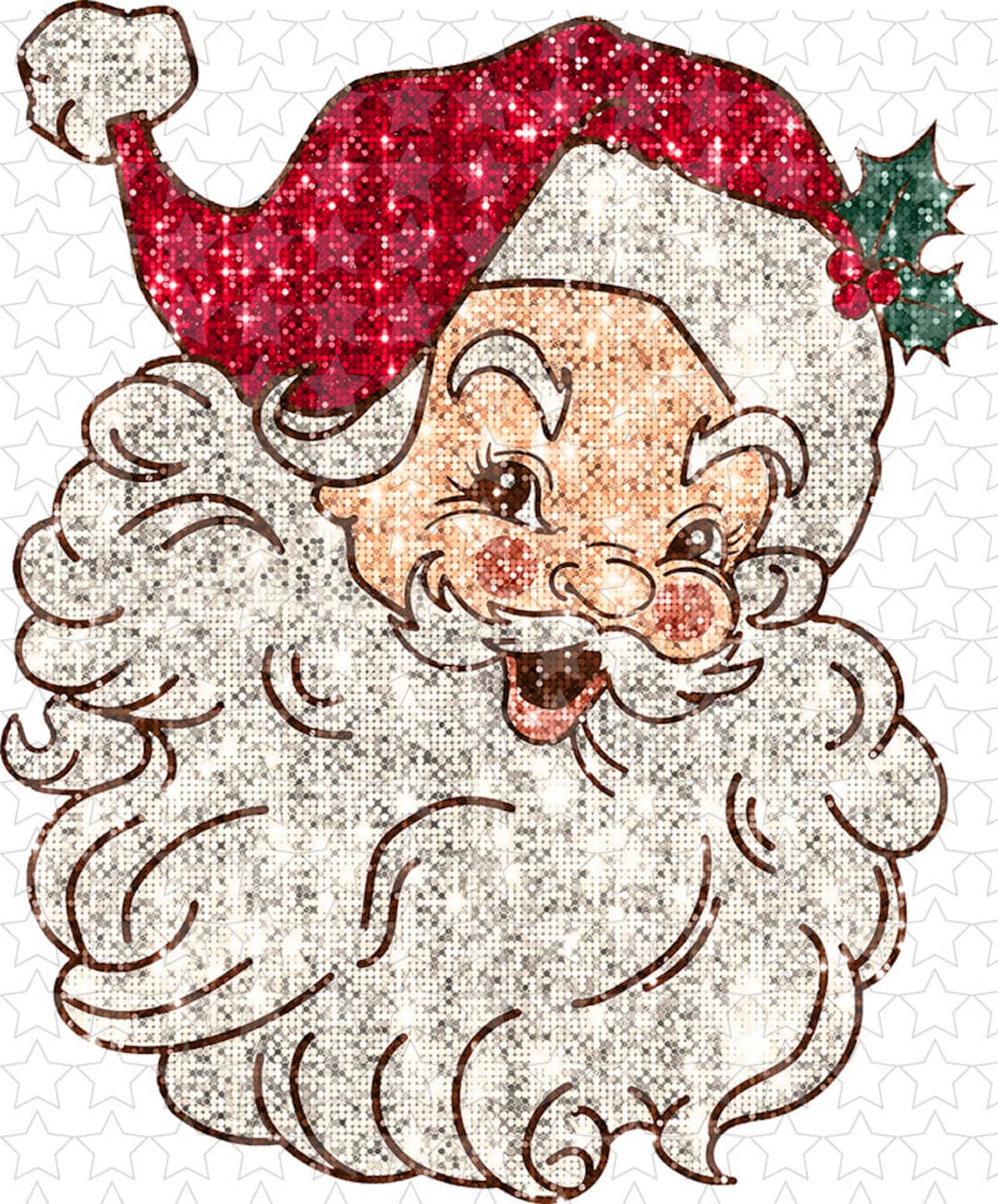 1135729 Red Santa Hat Glitter - Etsy