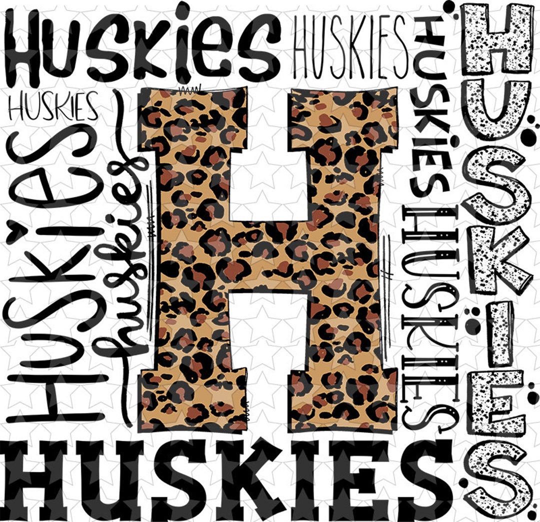 DTF TRANSFER 1122687 Huskies Word Collage - Etsy