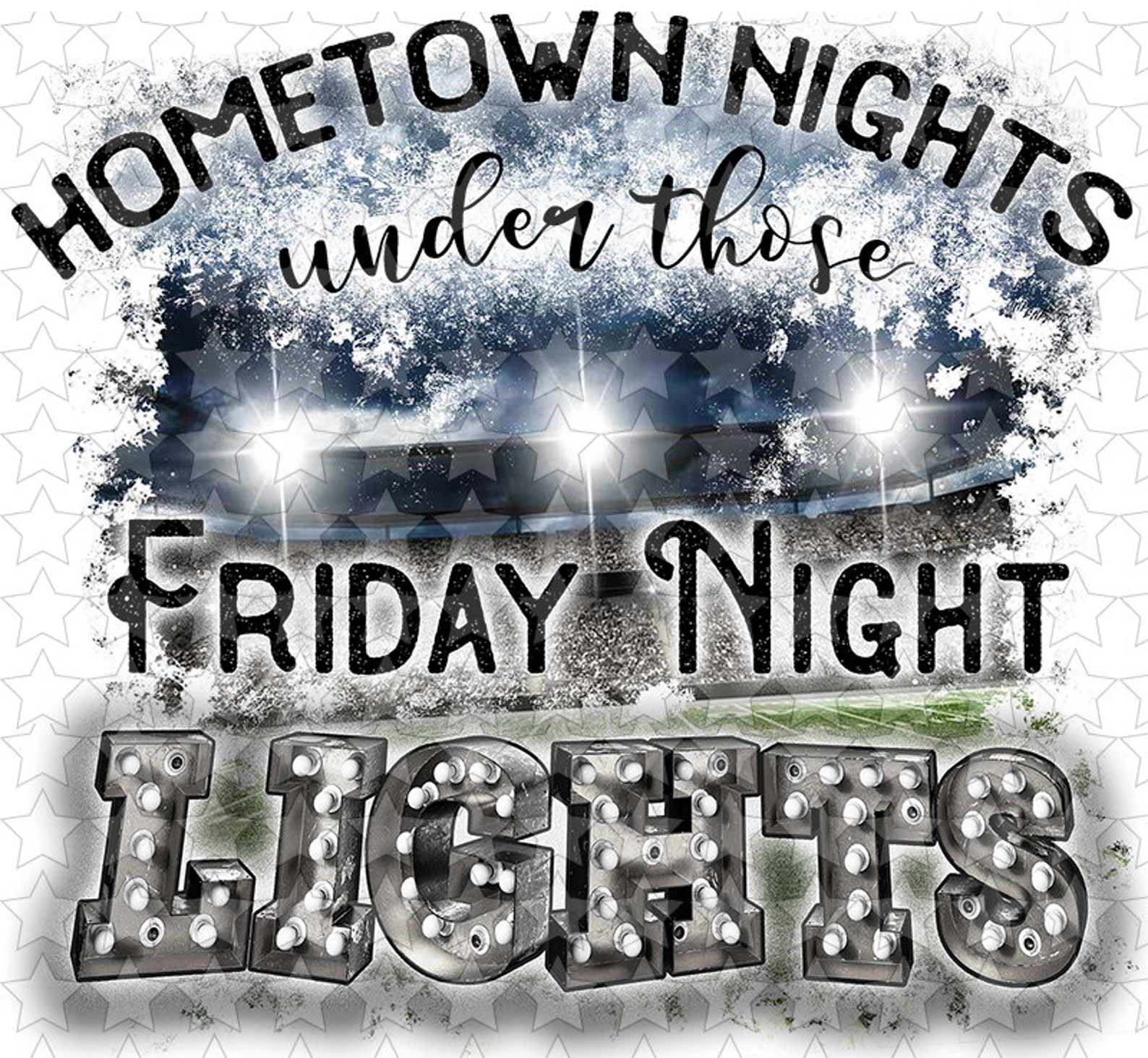DTF TRANSFER 1128676 Hometown Nights Under Those Friday Night - Etsy