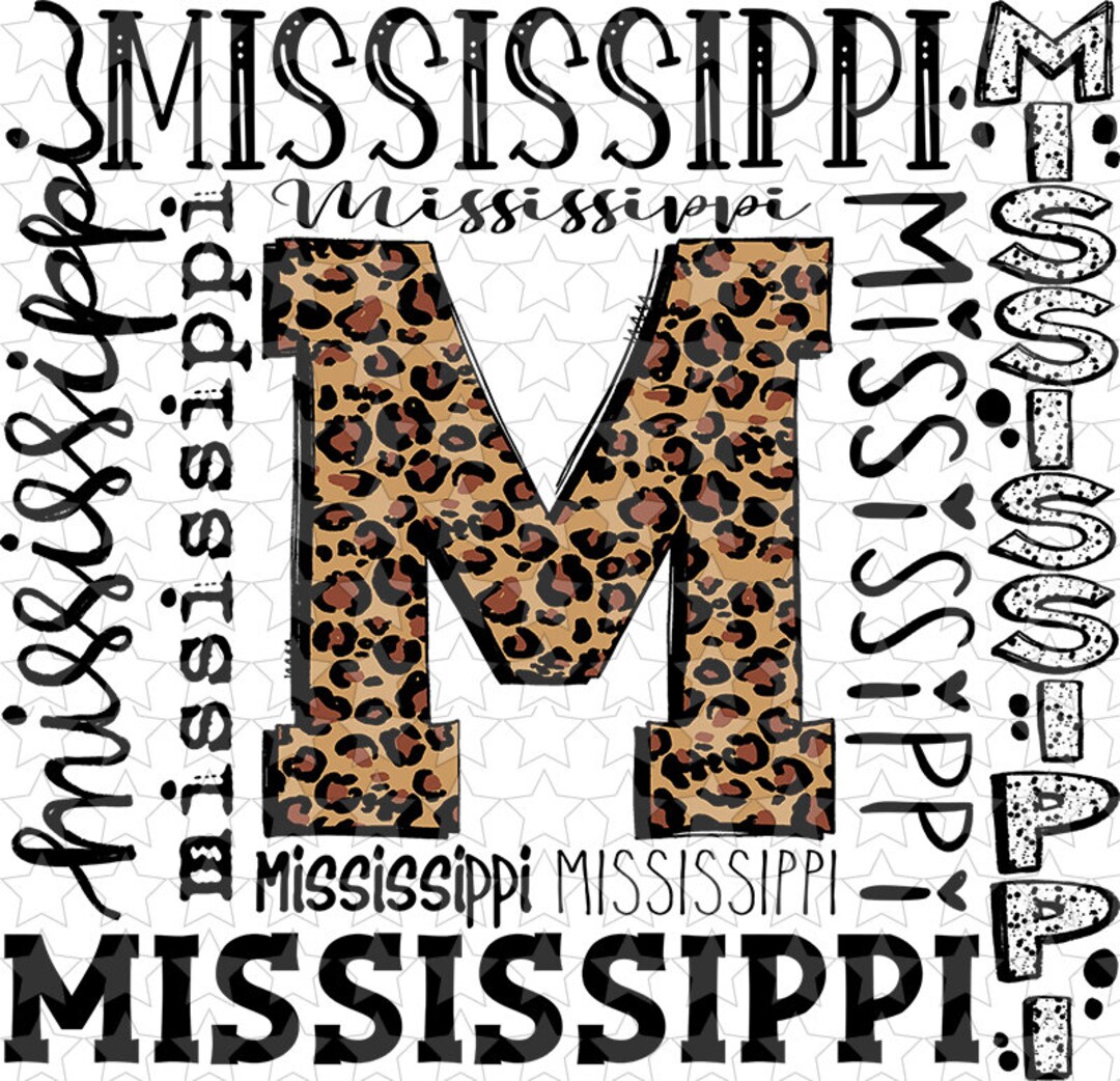 DTF TRANSFER 1122786 Mississippi Leopard Collage - Etsy