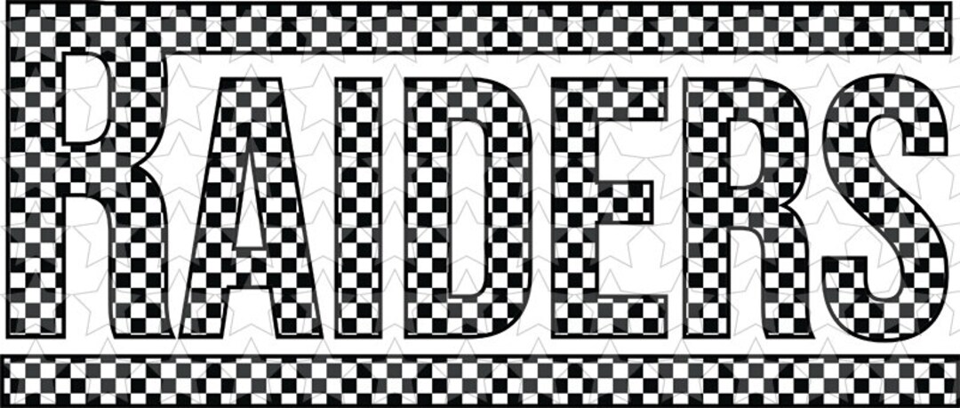 DTF TRANSFER 1133119 Checkered Raiders - Etsy