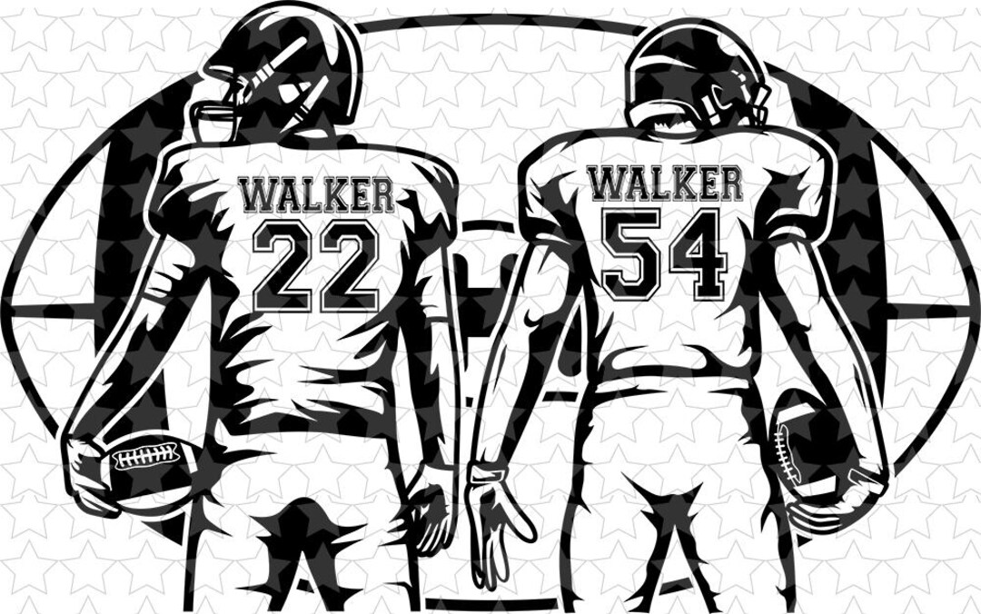1194594 Personalized Two Player Football - Etsy