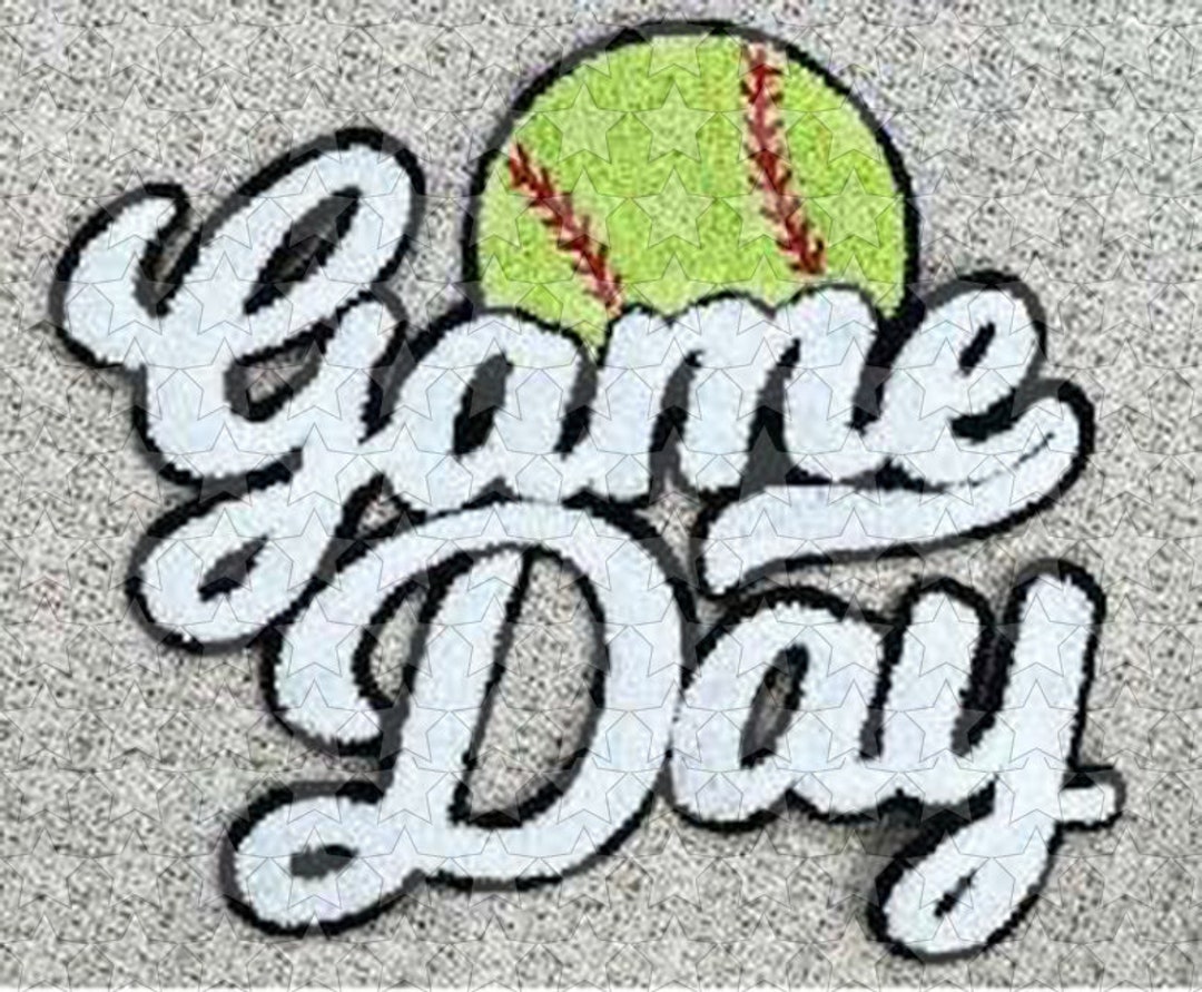Chenille Patch Softball Game Day 12in - Etsy