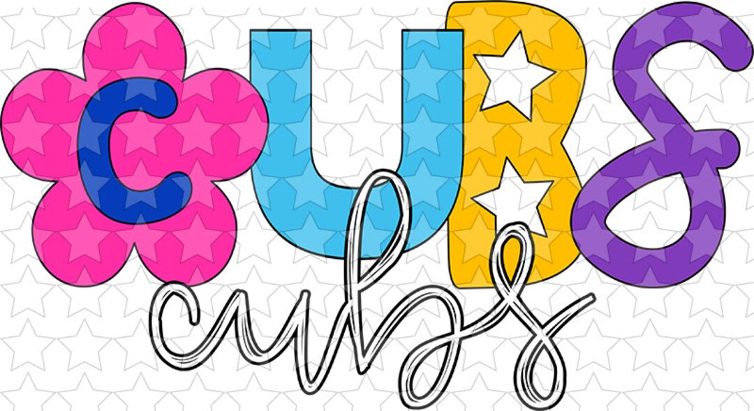 DTF TRANSFER 1133052 Funky and Fun Cubs - Etsy