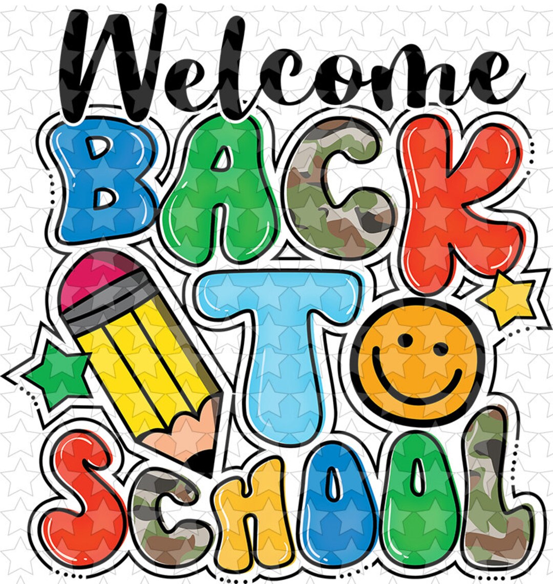 Dtf Transfer 1128104 Welcome Back To School Etsy Uk