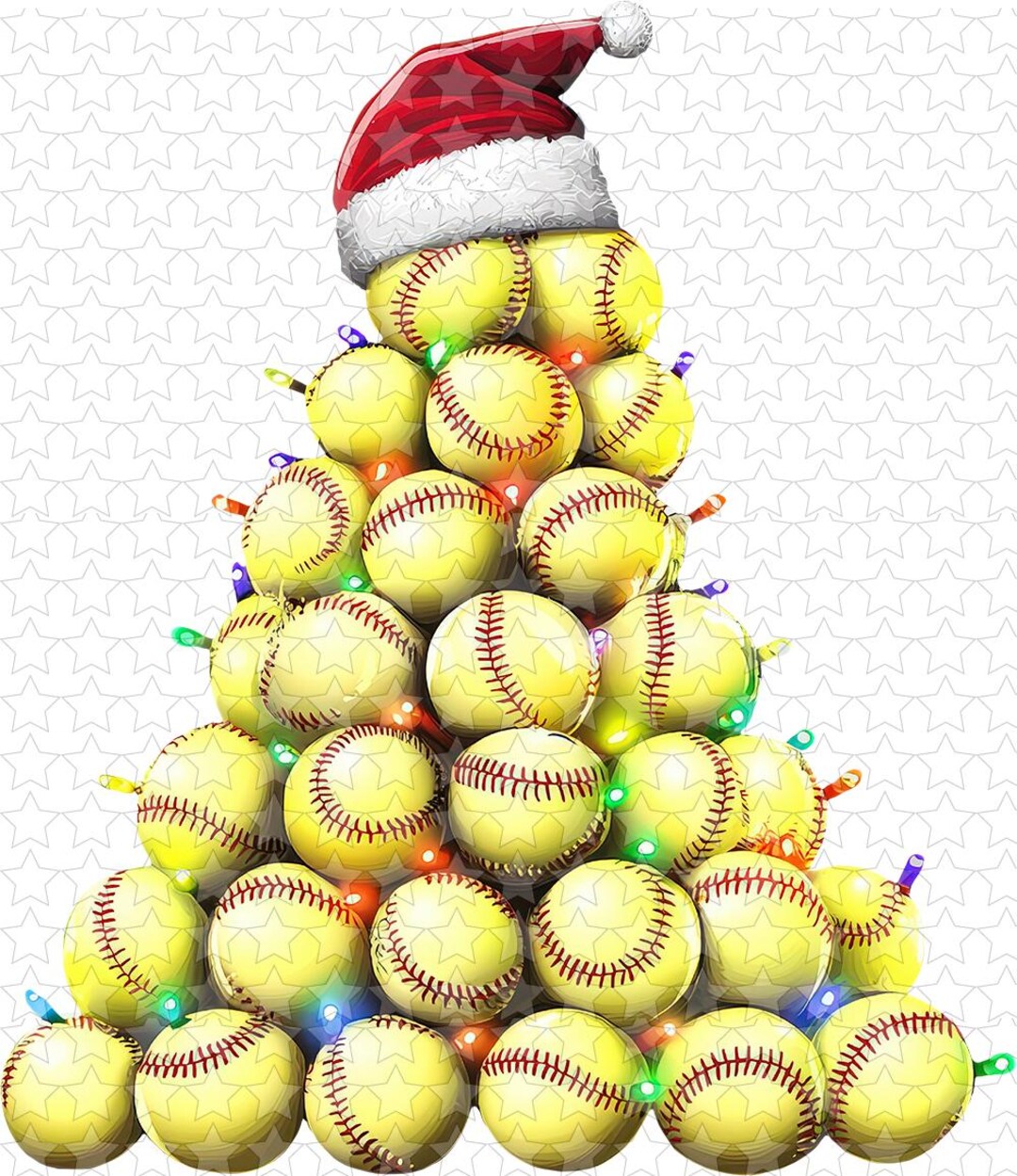 1196509 Softball Christmas Tree - Etsy