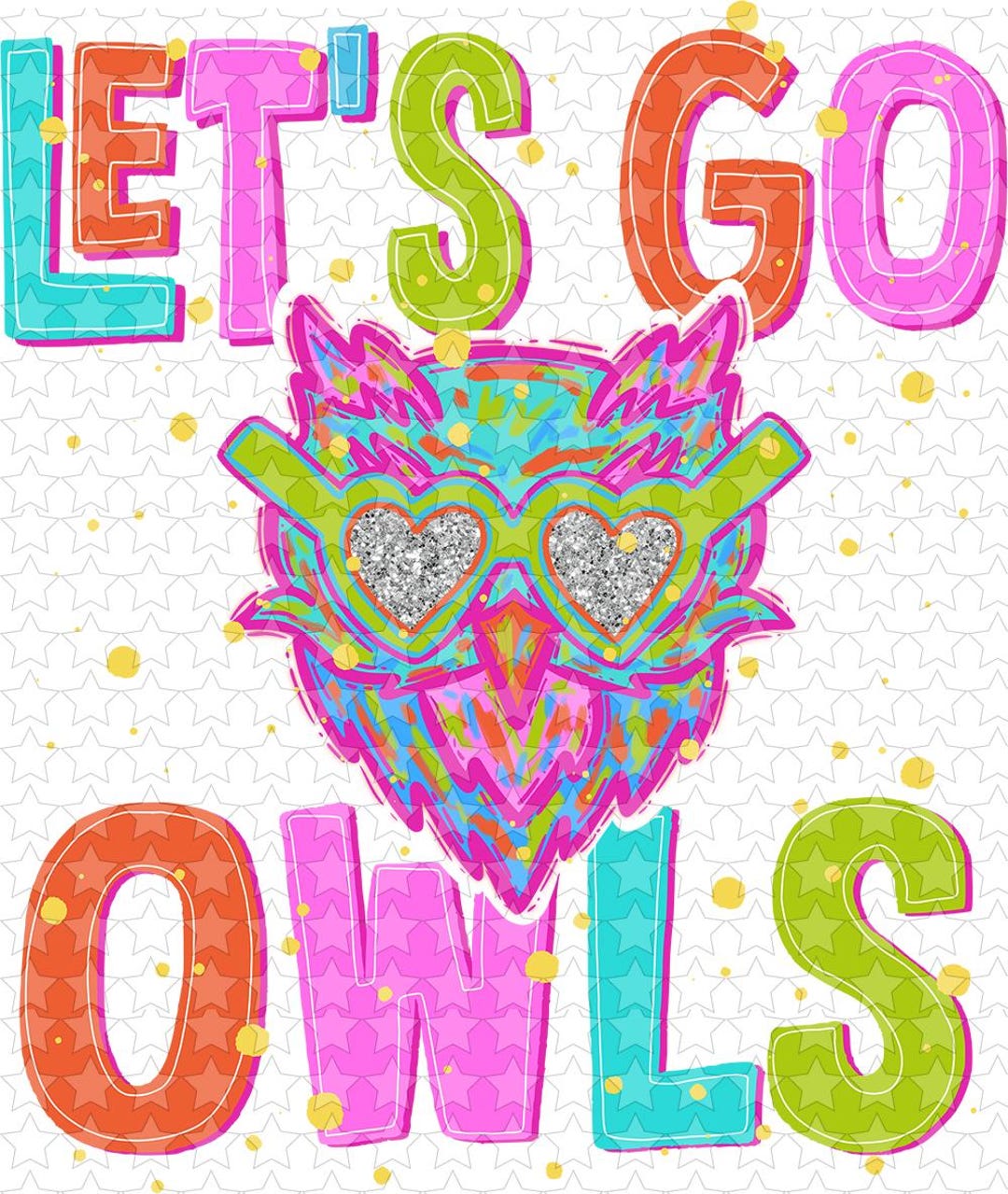 1194673 Neon Lets Go Owls - Etsy