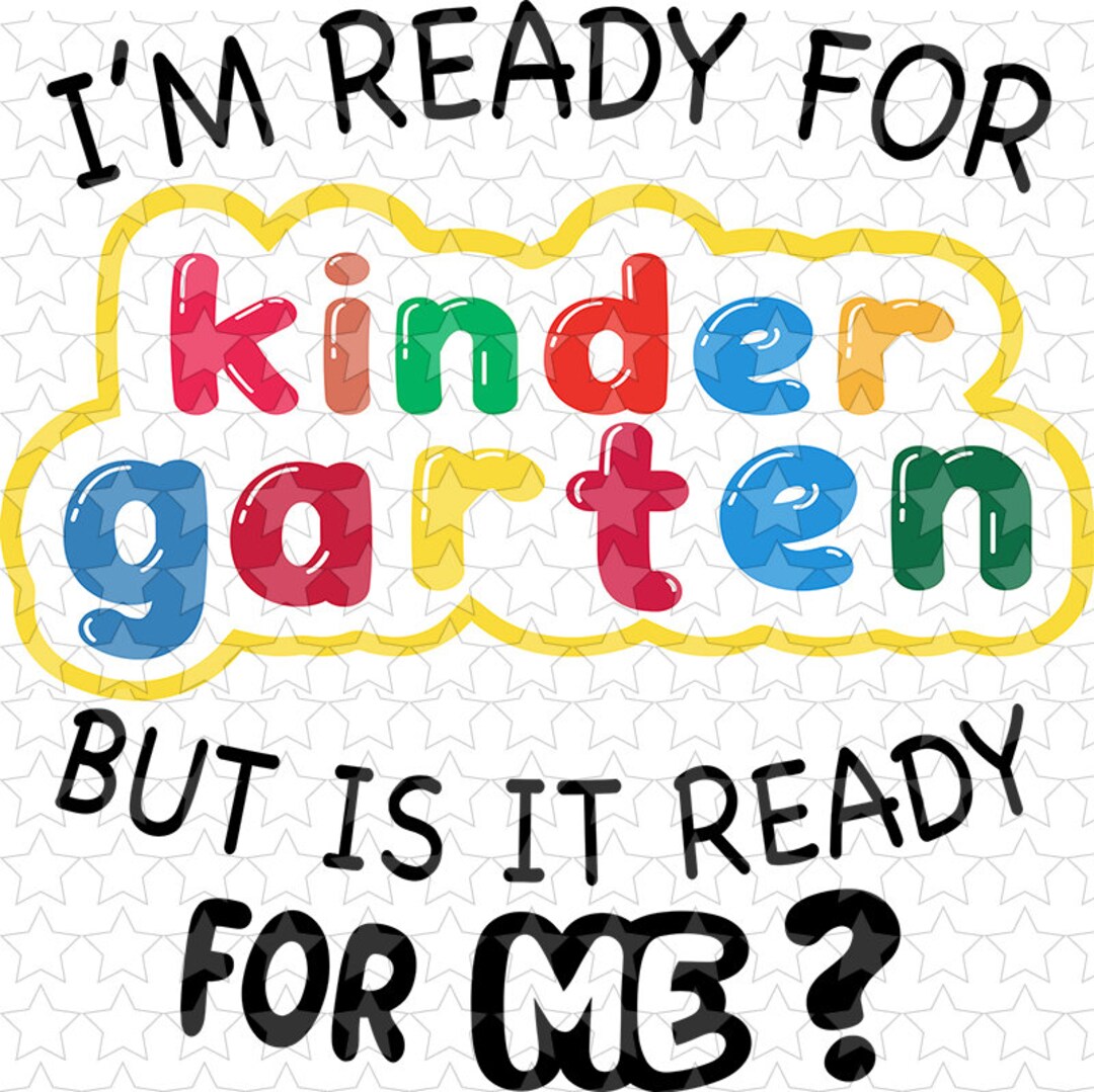 DTF TRANSFER 1128028 I'm Ready for Kindergarten - Etsy