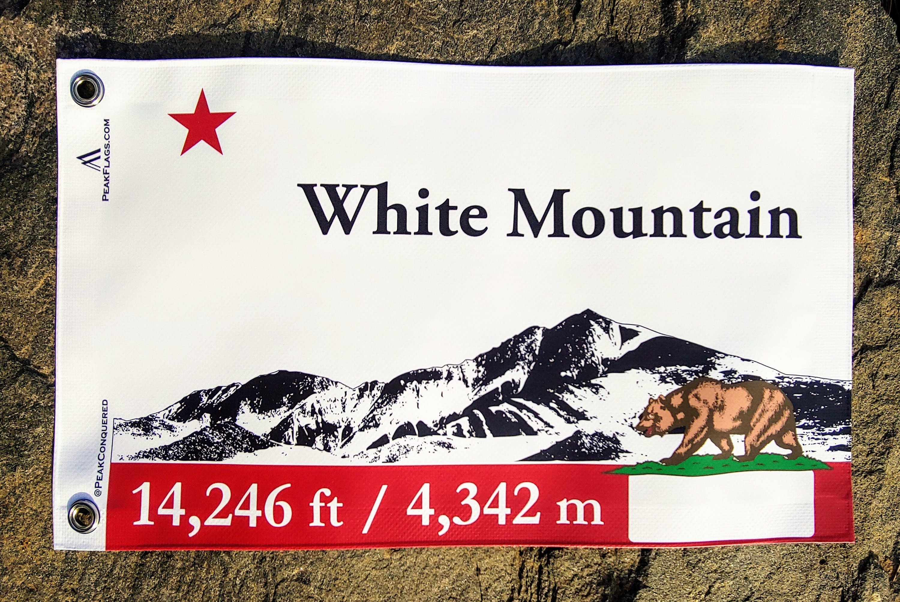 White Mountain - Peak Flag - Etsy