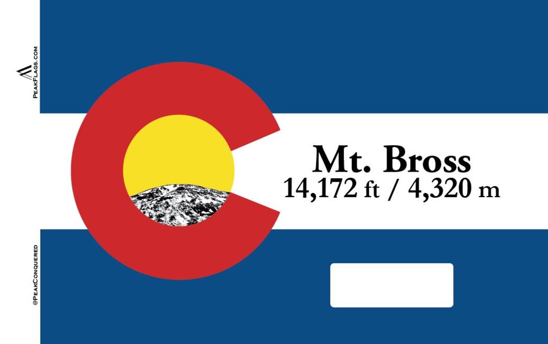 Mt Bross - Peak Flag - Etsy