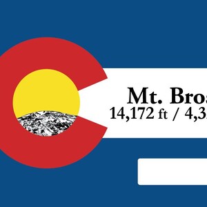 Mt Bross Peak Flag - Etsy