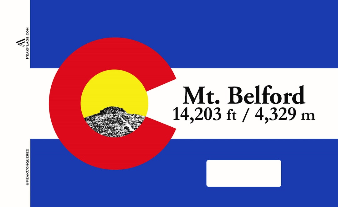 Mt. Belford Peak Flag - Etsy