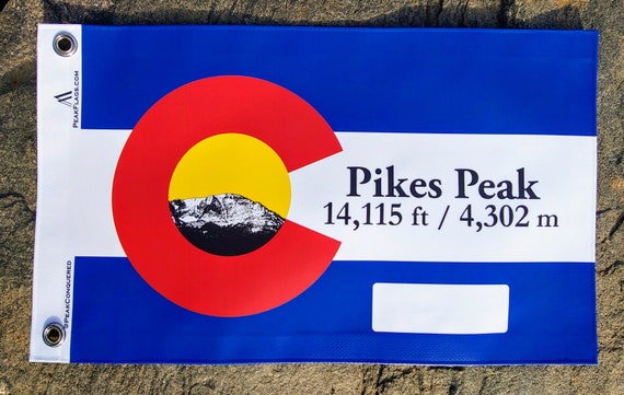 Pikes Peak Peak Flag - Etsy