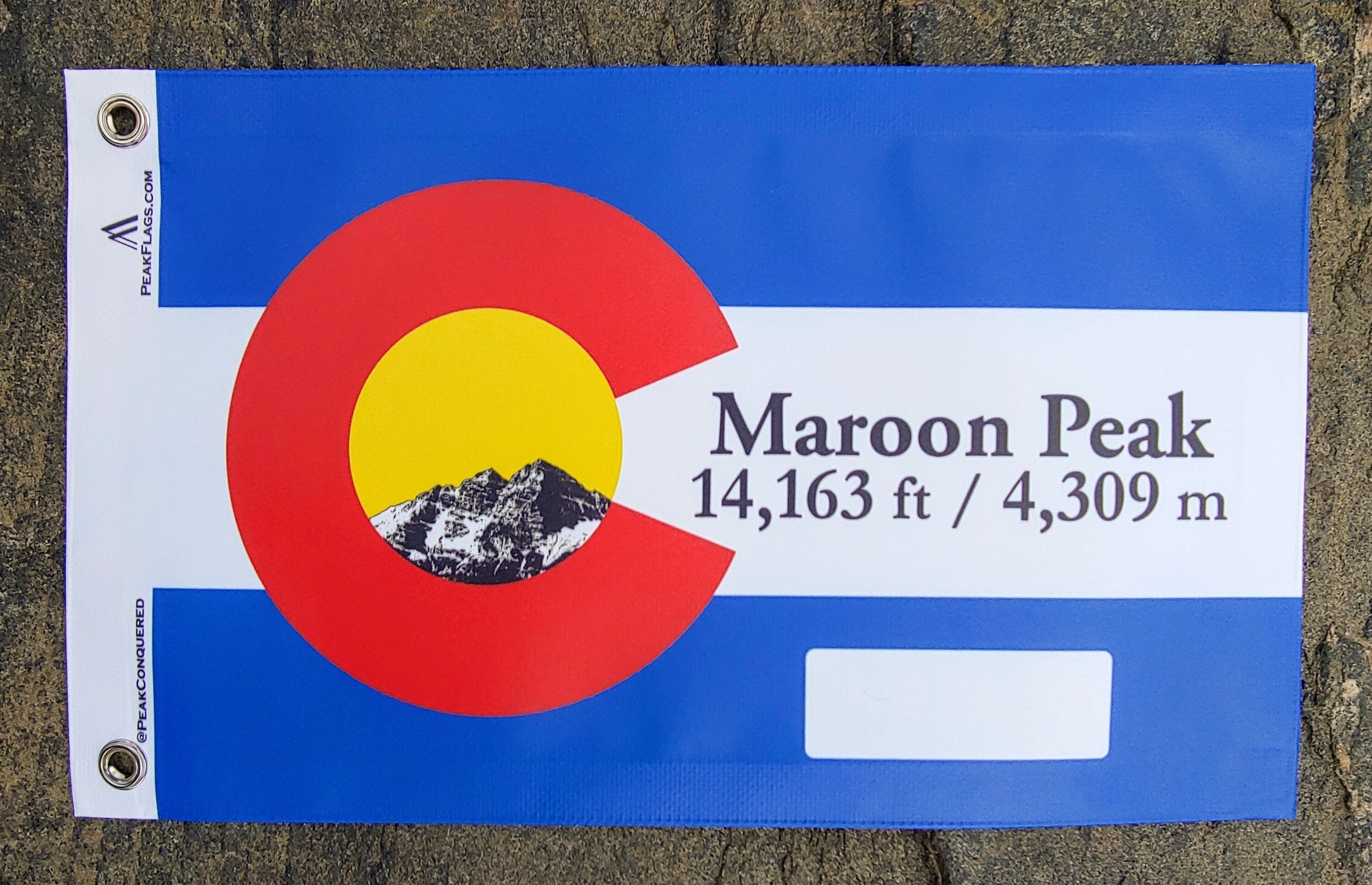 Maroon Peak - Peak Flag - Etsy