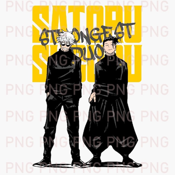 Gojo and Geto Svg - Etsy