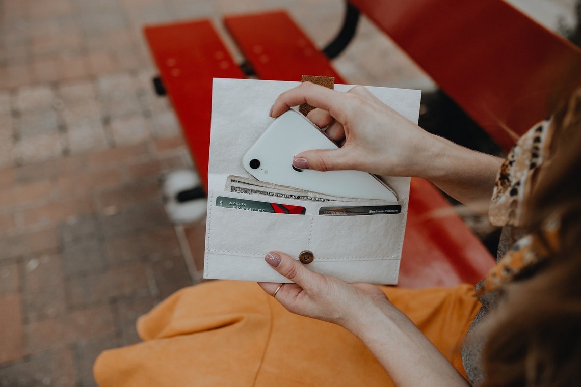 The Commuter Wallet Washable Paper Wallet Travel Wallet | Etsy