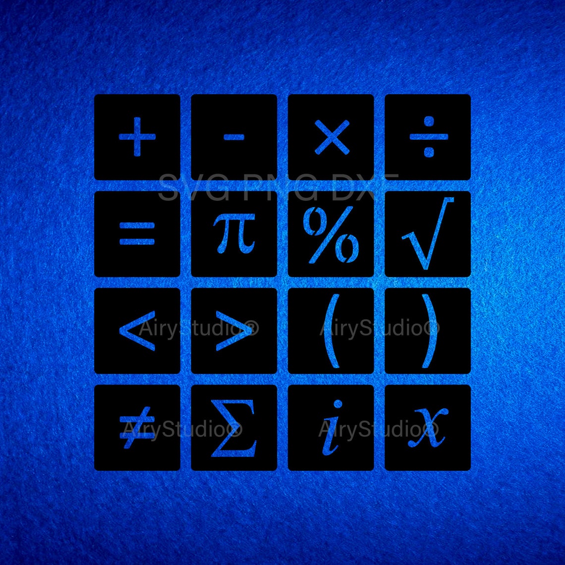 Math Symbols, SVG, PNG, DXF, Files, Silhouette - Etsy