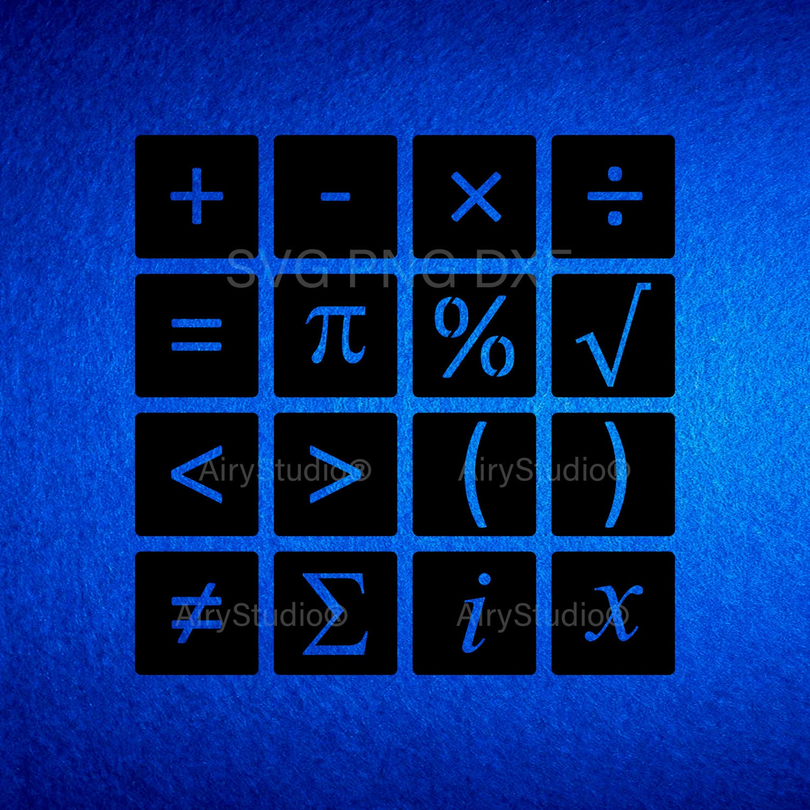 Math Symbols, SVG, PNG, DXF, Files, Silhouette - Etsy