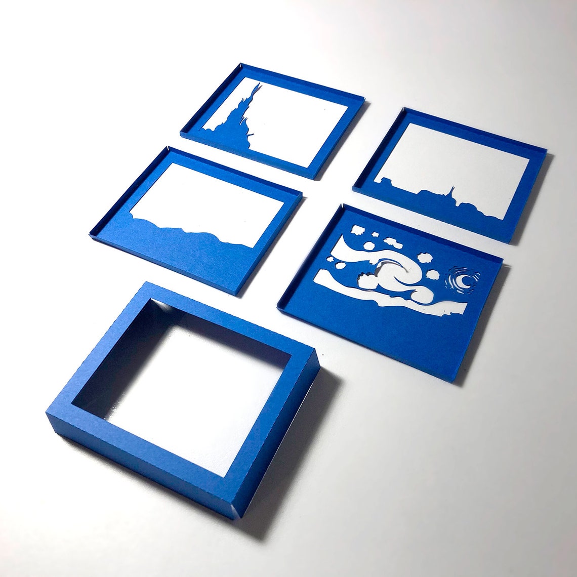 Starry Night, Vincent Van Gogh, Template SVG, PNG, DXF, Files, for ...