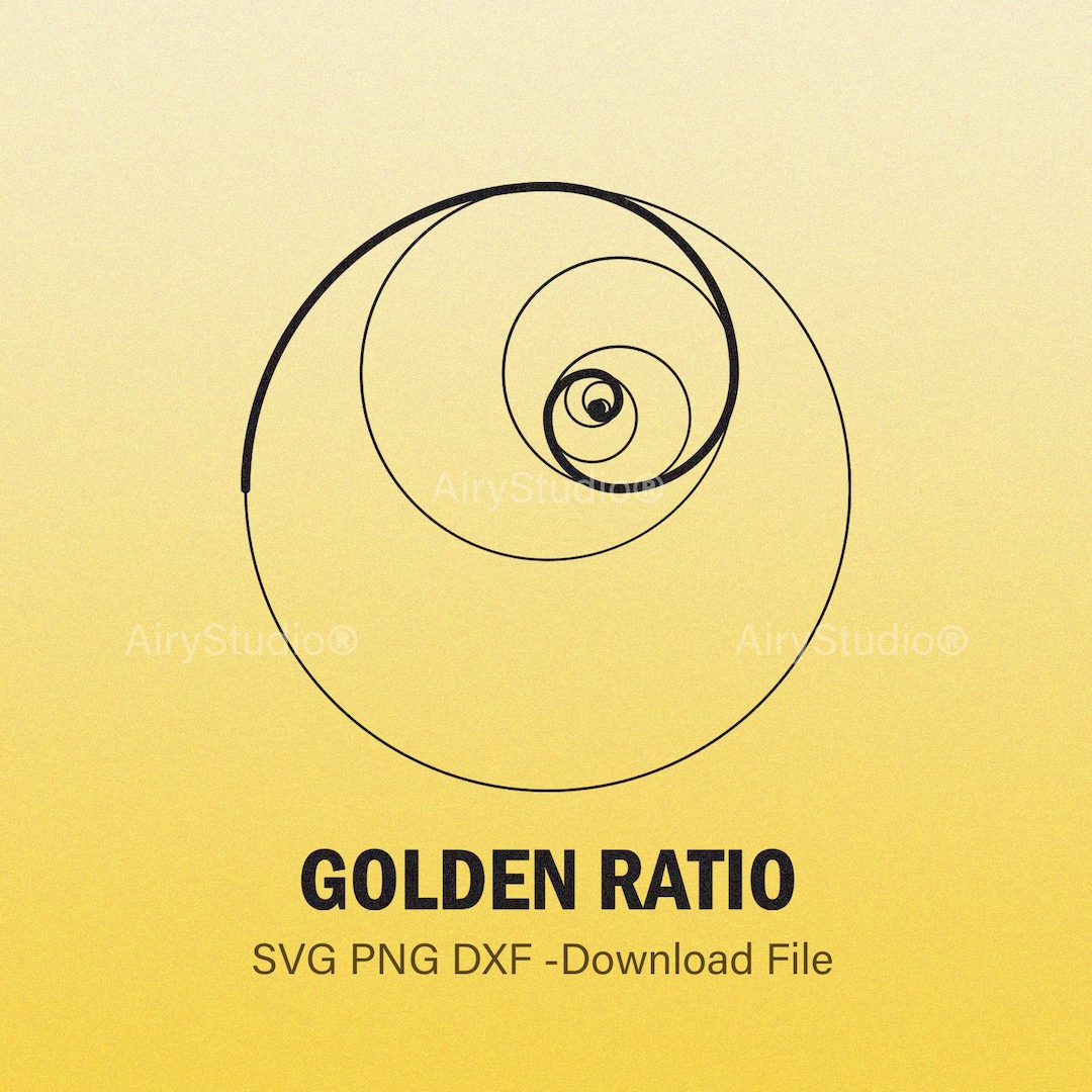 Golden Ratio Symbol, Phi, SVG, PNG, DXF Download Files - Etsy Canada