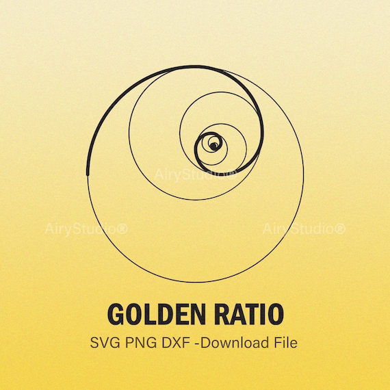 Golden Ratio Symbol Phi SVG PNG DXF Download Files - Etsy