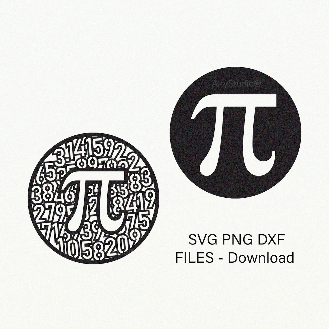Buy Pi Symbol File Math Logo SVG PNG DXF Silhouette Piday Online in ...