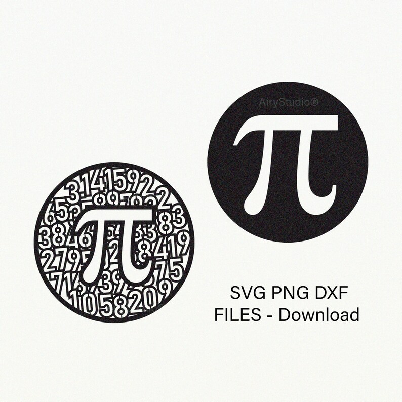 Pi Symbol File, Math Logo, SVG, PNG, DXF, Silhouette, Piday - Etsy