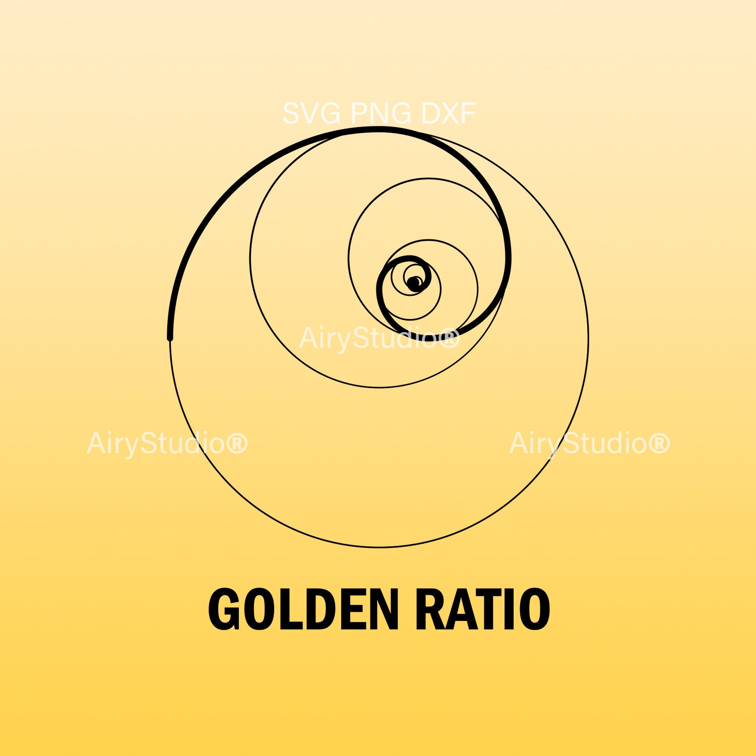 Golden Ratio Symbol, Phi, SVG, PNG, DXF Download Files - Etsy Canada