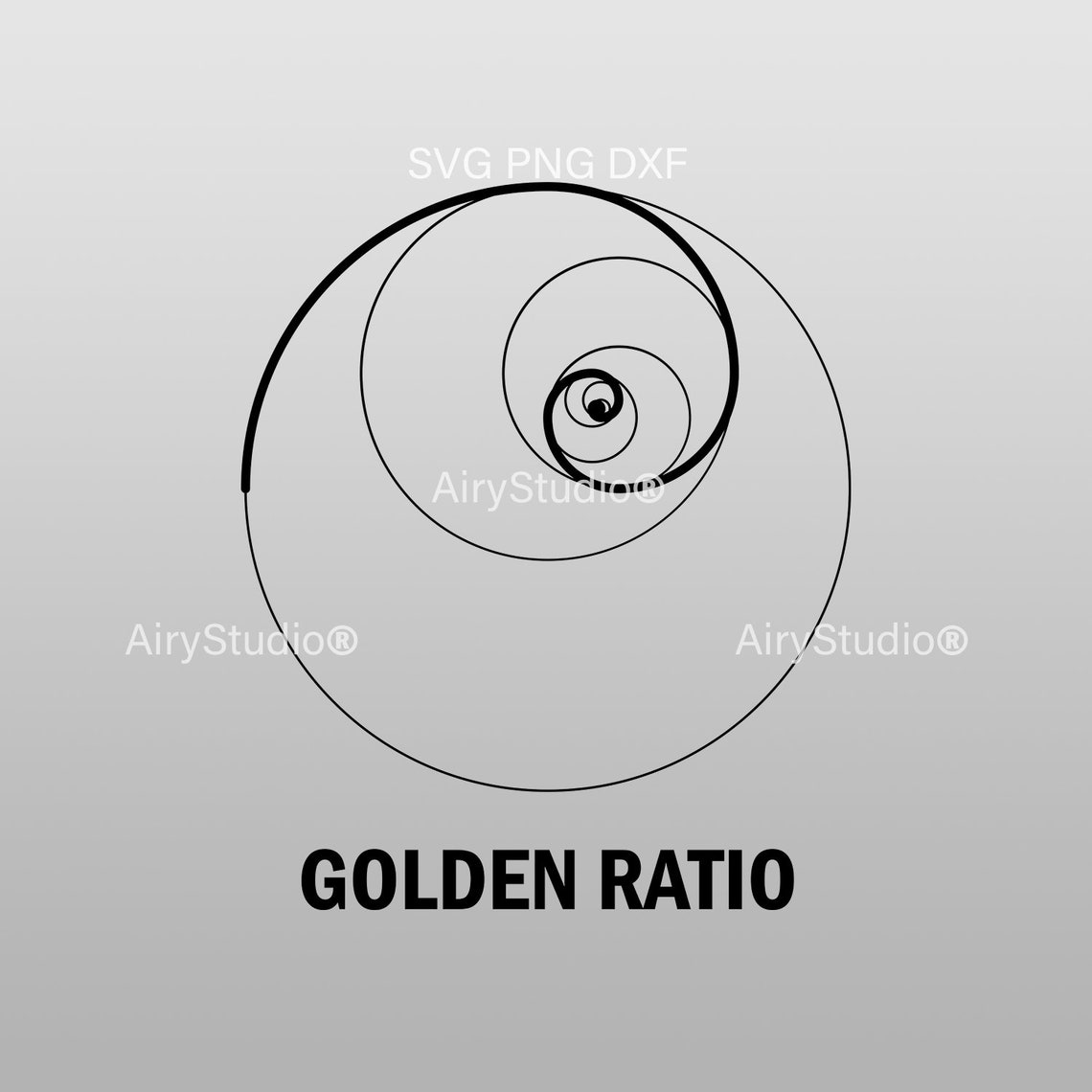 Golden Ratio Symbol, Phi, SVG, PNG, DXF Download Files - Etsy Canada