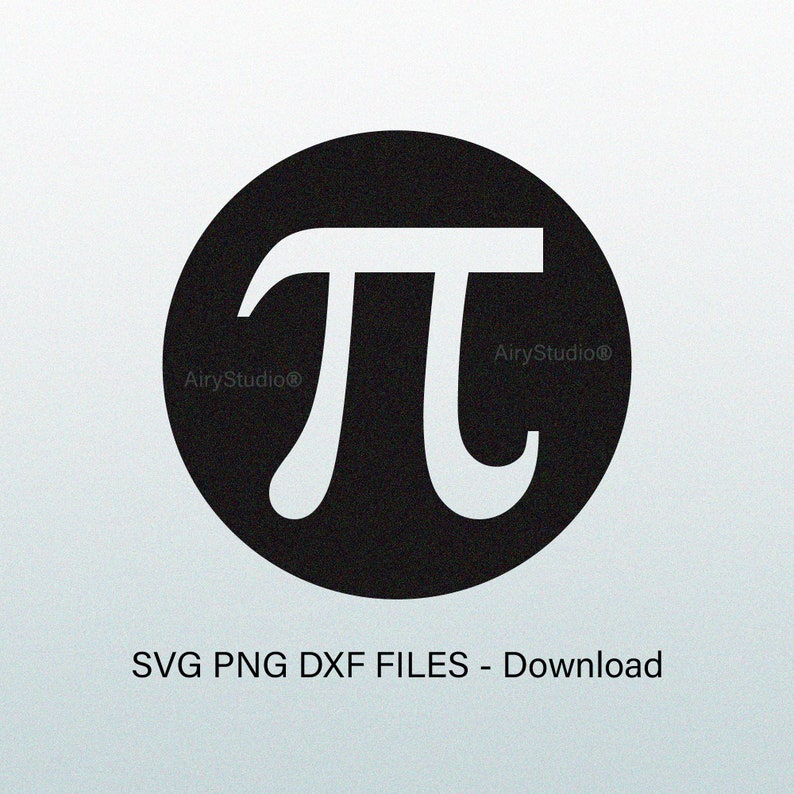 Pi Symbol File, Math Logo, SVG, PNG, DXF, Silhouette, Piday - Etsy