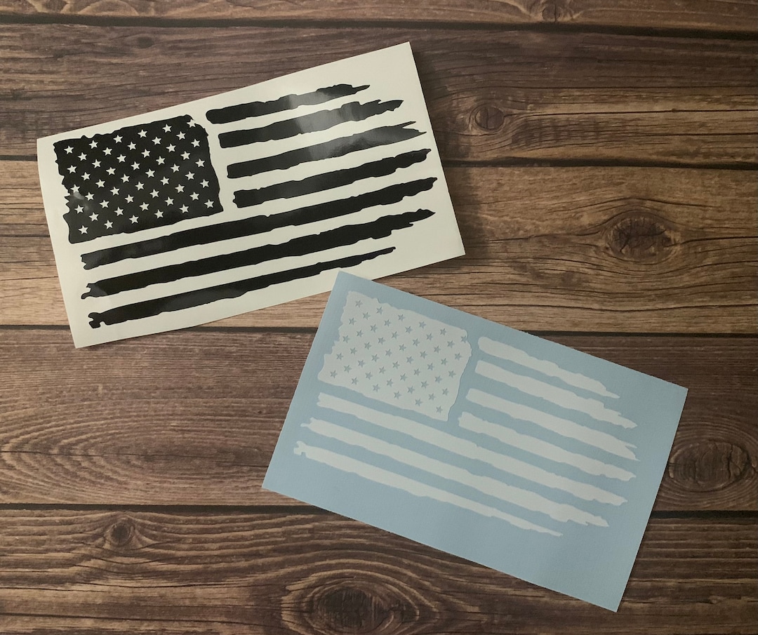 Distressed American Flag Decal, Decal ONLY, Tumbler Decal, Car Decal ...