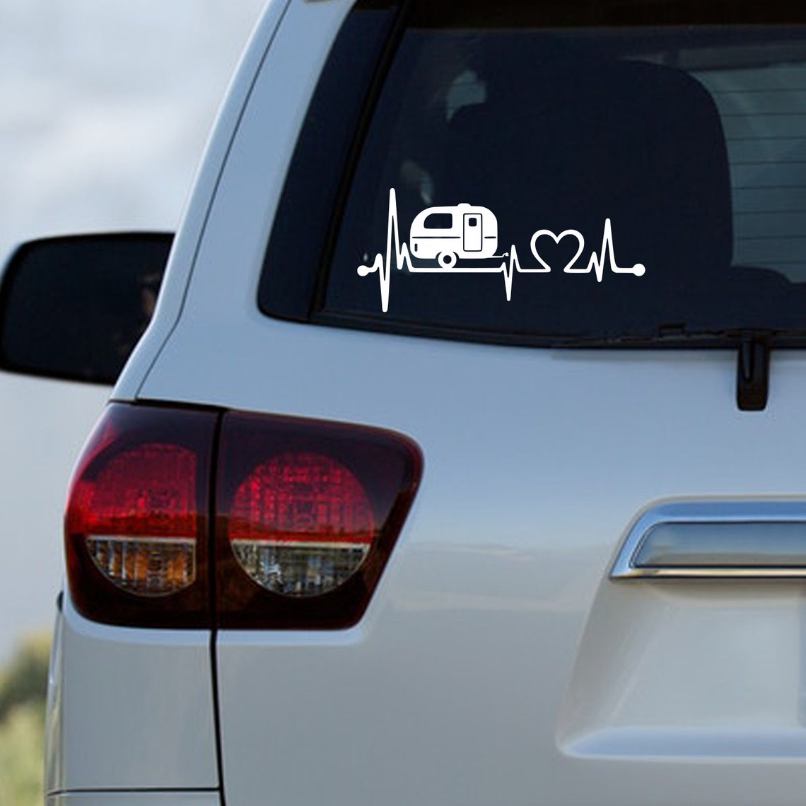 Camper Heartbeat Decal Decal ONLY Tumbler Decal Car Decal | Etsy