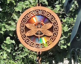 Personalizable Heart Suncatcher Repurposing Dvds Laser Cut File SVG ...