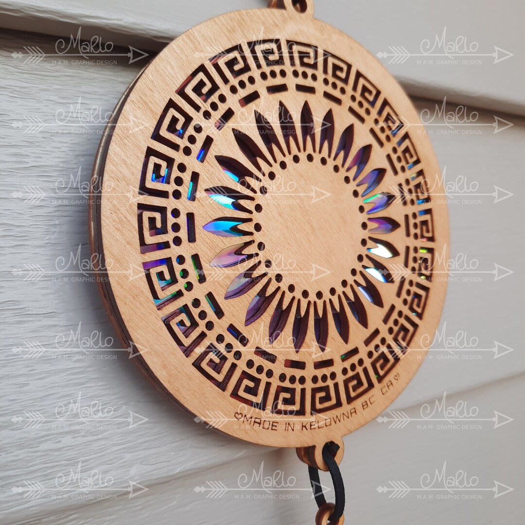 Digital File Sunflower W/border Suncatcher | Repurposing Dvds | Laser ...