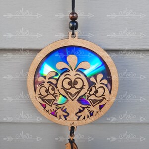 Goofy Chickens Suncatcher | Repurposing Dvds | Laser Cut File | SVG ...