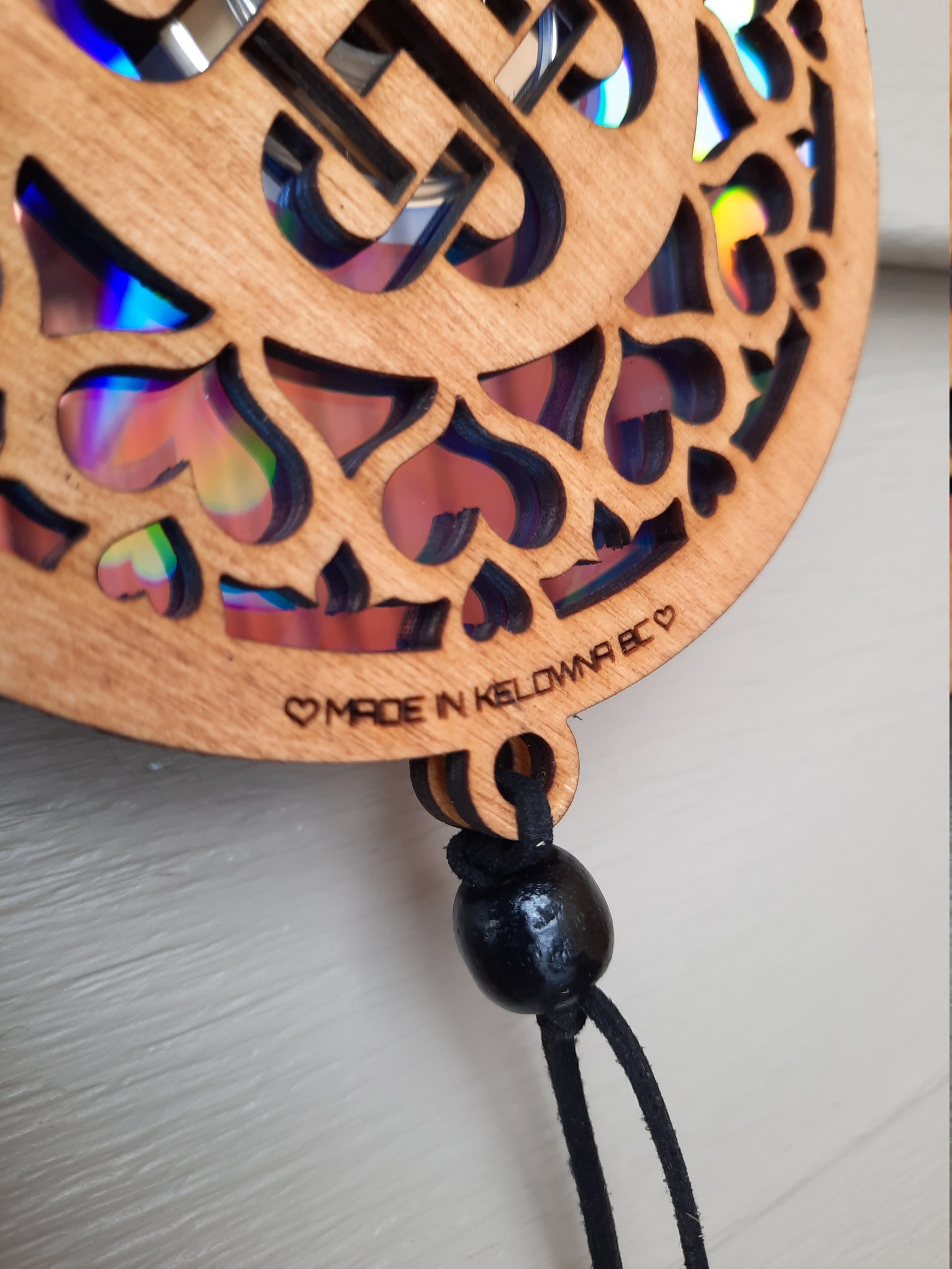 Hearts With Celtic Heart Knot Suncatcher With Repurposed Dvds - Etsy