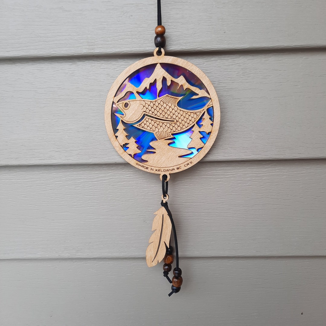 Fish Suncatcher Repurposing Dvds Laser Cut File SVG - Etsy