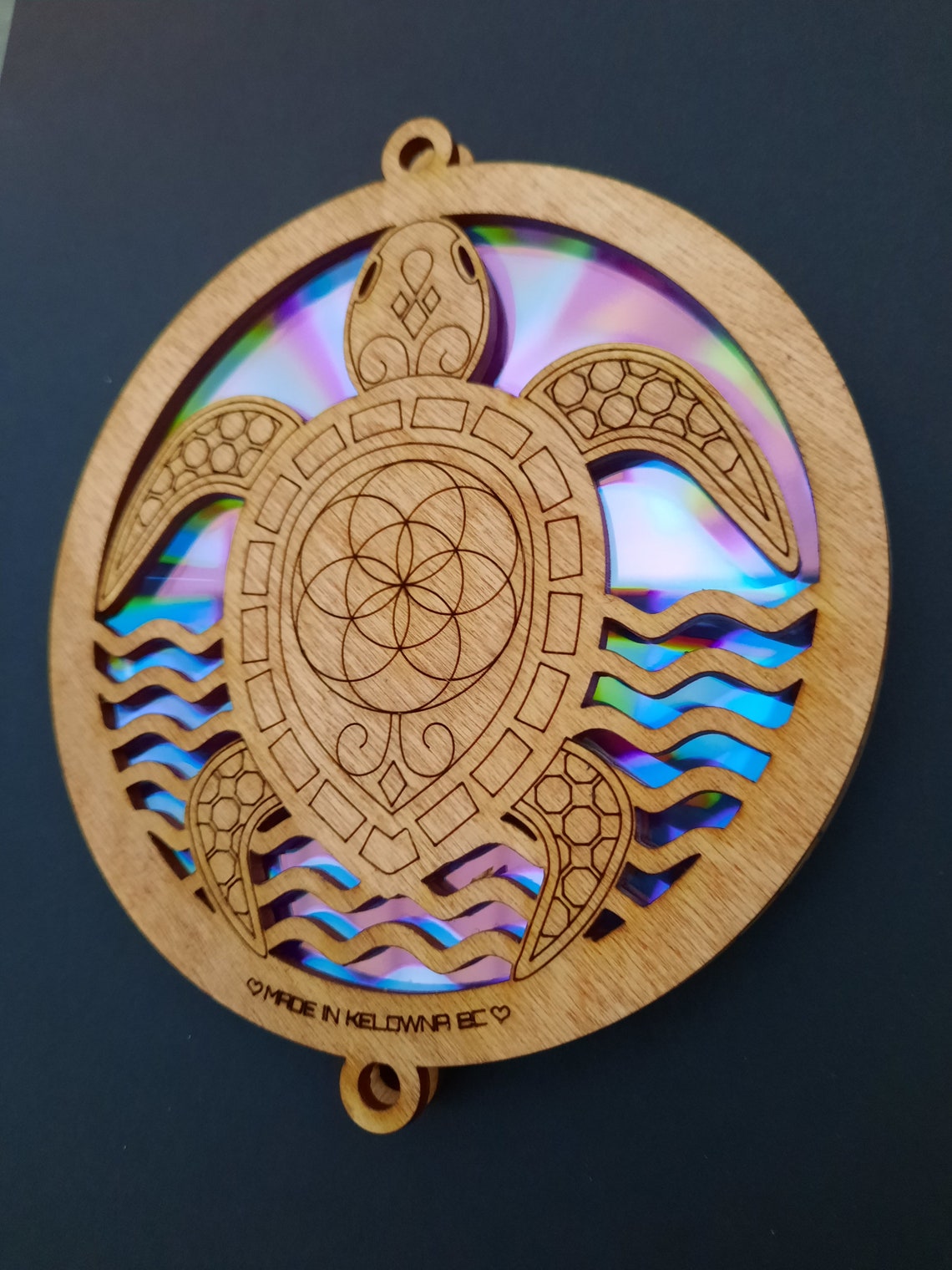 Turtle Suncatcher Repurposing Dvds Laser Cut File SVG - Etsy Canada