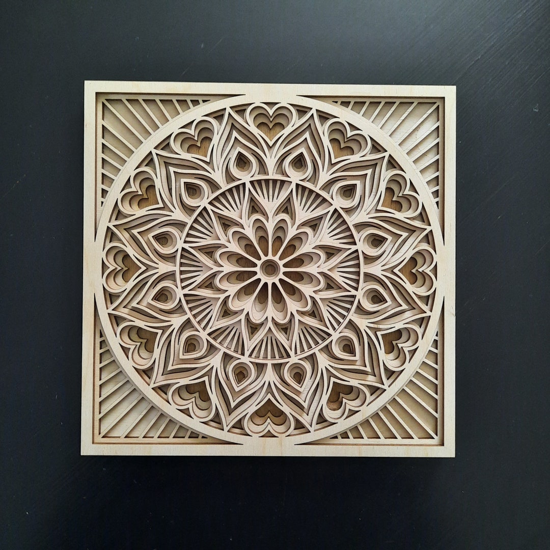 4 Layered Mandala No.1 SVG, DXF, EPS Instant Download - Etsy