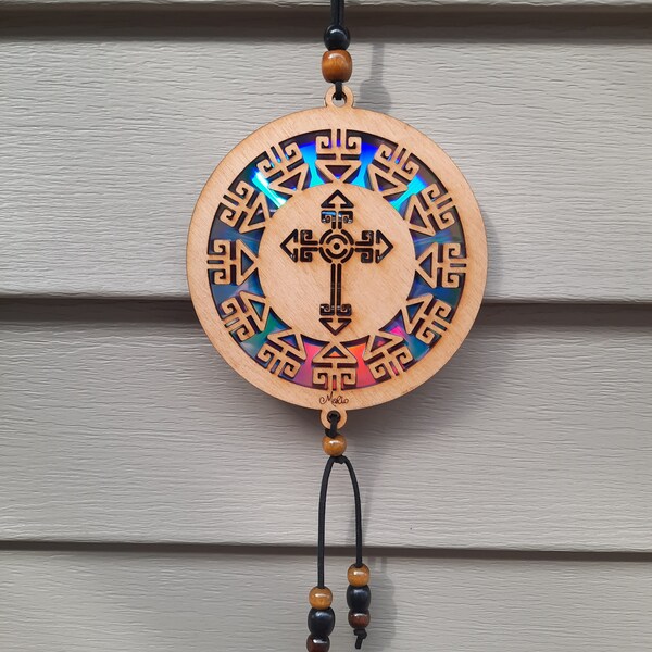 Suncatcher Cross Svg Glowforge - Etsy