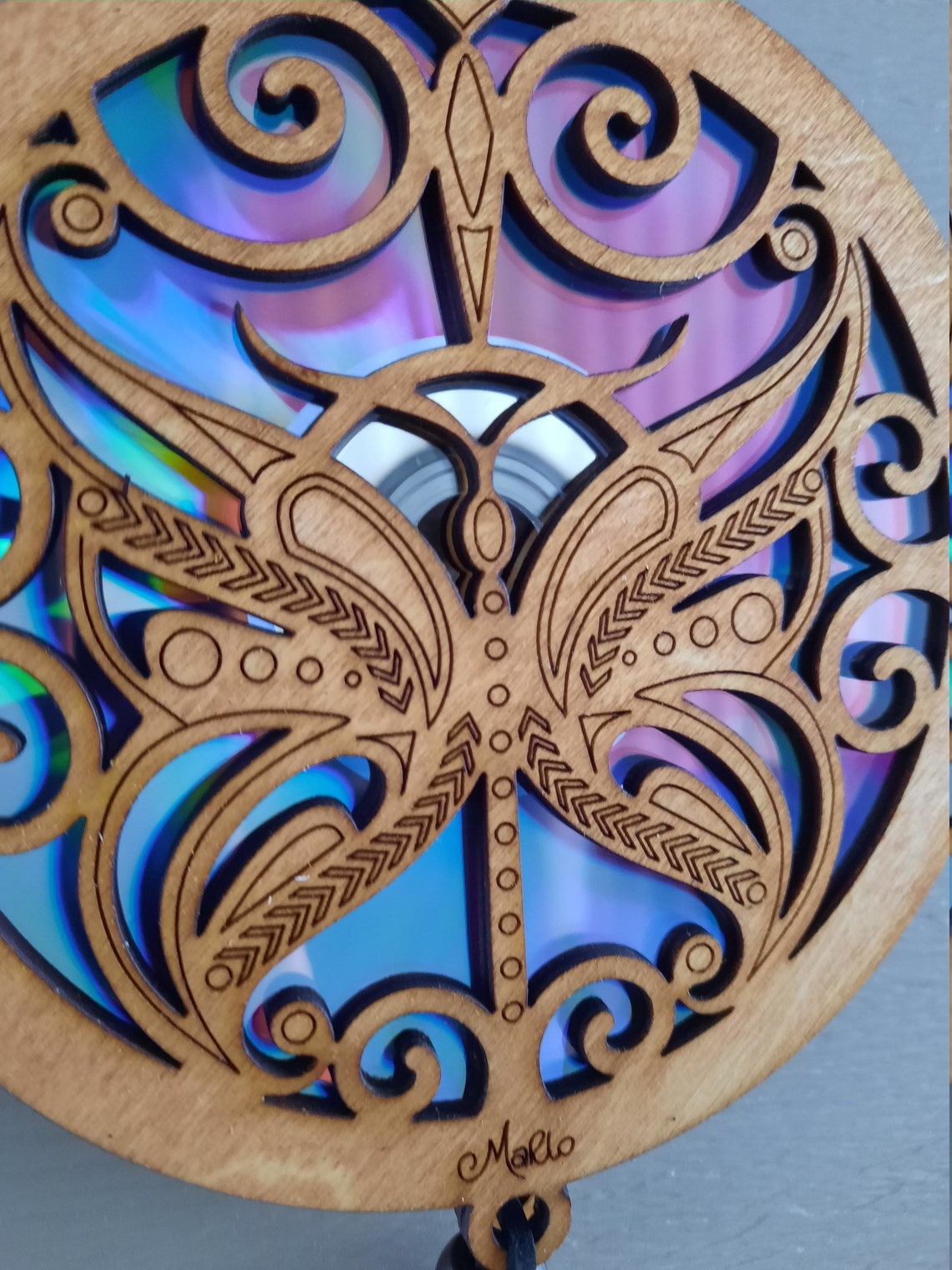 Butterfly Suncatcher Laser Cut Wood With Repurposed Dvds - Etsy