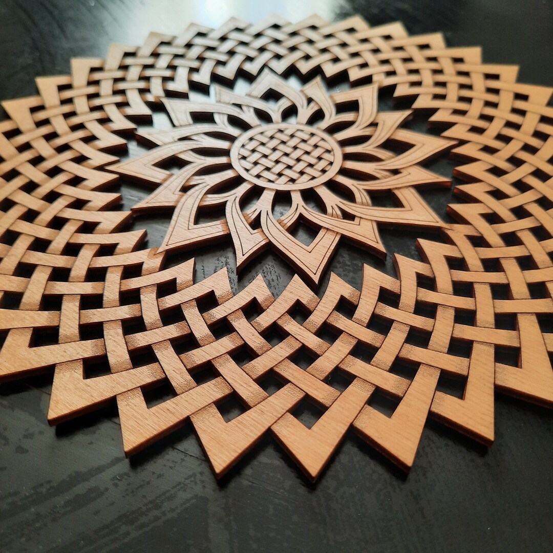 Celtic Sunflower Laser Cut File: SVG, PDF, EPS (digital Download) - Etsy