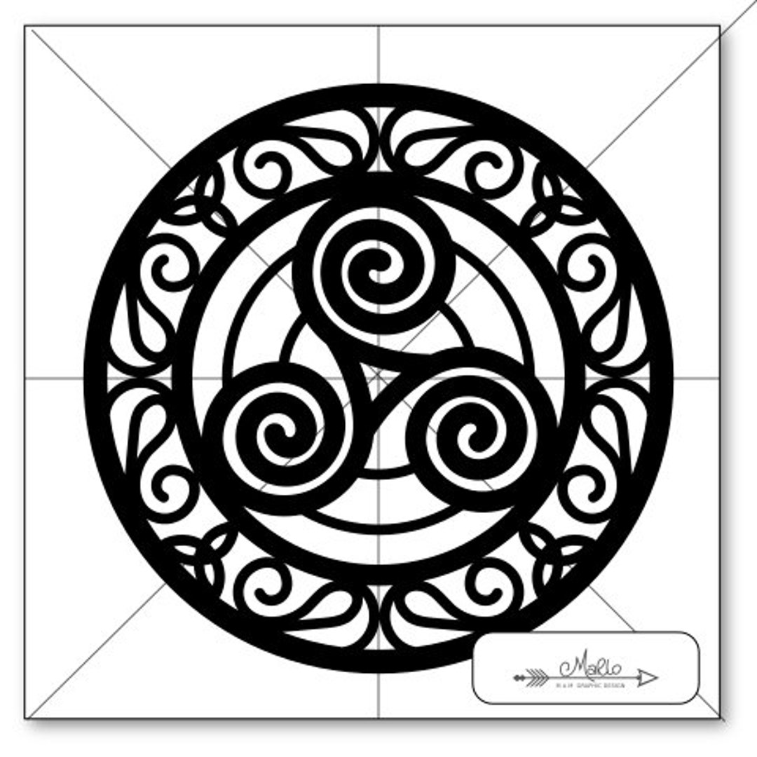 Triskelion Design SVG Instant Download, PDF, PNG, Digital Download - Etsy